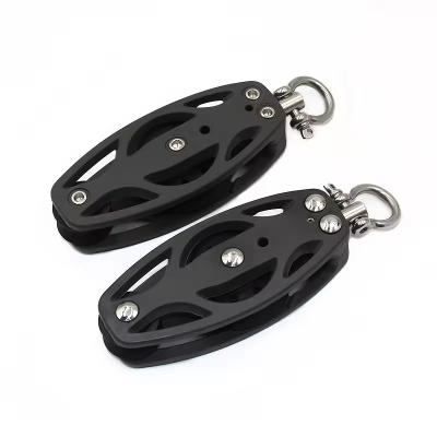 China Boat Accessories Stainless Steel Pulley Block Heavy Duty Single Sheave Nylon Pulley for sale
