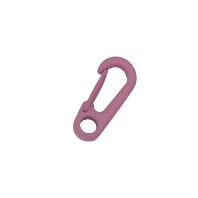 China Black Mini Carabiner Keychain Key Ring Clips Snap Hook EDC Hardware for sale