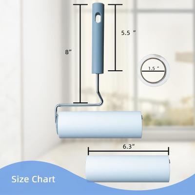 High Sticky Pet Supplies Long Handle Large Surface Lint Roller For Removing Pet