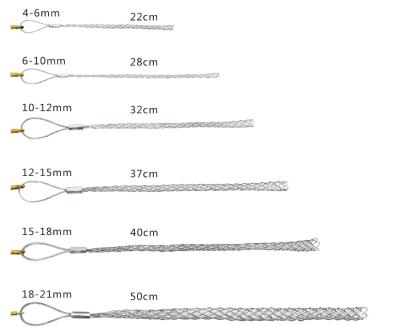 중국 케이블 당기는 손잡이 5mm 견과류 유연한 눈  Mesh 로프 케이블 양말 키트  갤러니징 스틸 안티 슬리프 파이프 케이블 와이어 당기는 손잡이 라소스 6 세트 4-25mm 판매용