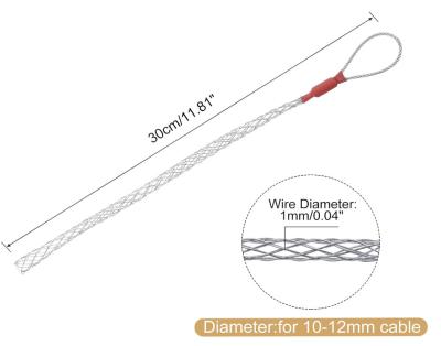 중국 진열 철도 잡기 10-12mm 케이블을 위해 30cm 빨간색 맞춤형 크기 케이블 당기는 잡기 판매용