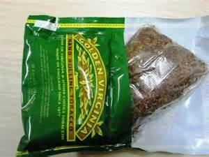 Cina Sacchetto dorato della Virginia/rotolamento di plastica a chiusura lampo della mano della borsa del tabacco in vendita