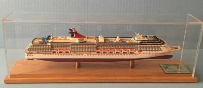 Chine Maquette de navires blanche ene ivoire de miracle de croisière de carnaval avec le matériel de propulseur d'Assemblée d'une seule pièce à vendre