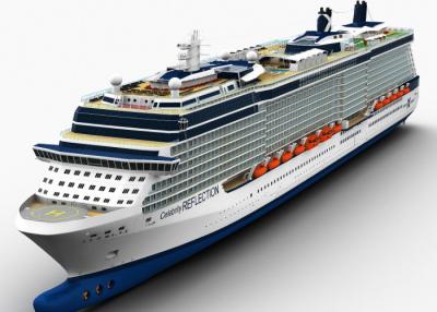 Cina Il tipo modello del materiale illustrativo di nave da crociera della riflessione della celebrità spedisce le barche con l'imballaggio della bolla in vendita