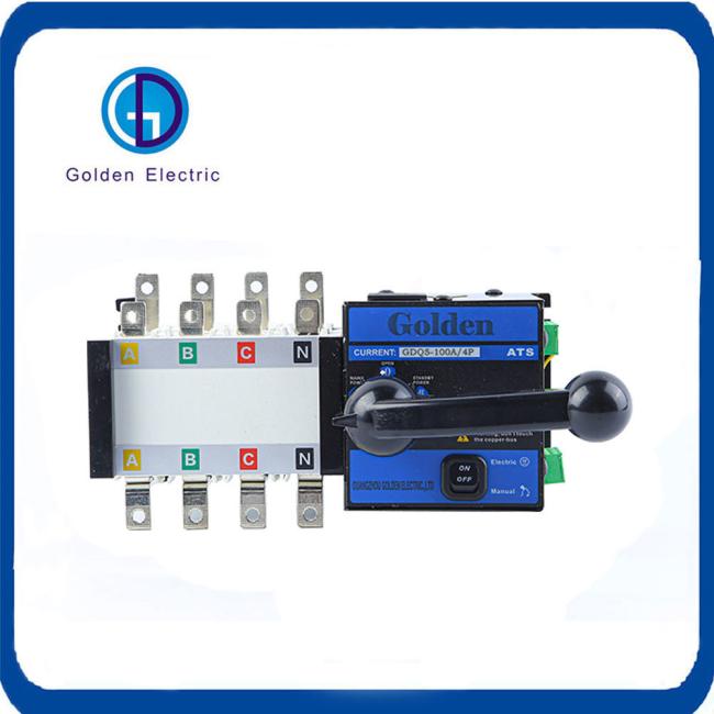 DIN Rail Dual Power 3 Phase Automatic Transfer Switch ATS 63A Generator Changeover Switch with Fire Resistant Protection