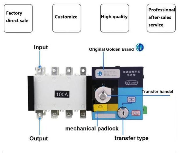 2p 3p 4p High Quality Automatic Transfer Switch/Change Over Switch