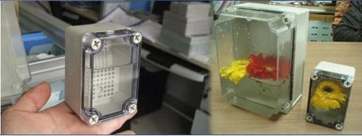 IP66 Sealed Plastic Waterproof Electrical Junction Switch Box with Transparent Lid for Electronics