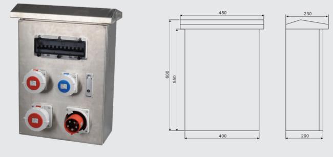 Industrial Application Stainless Steel Socket Combination Socket Box