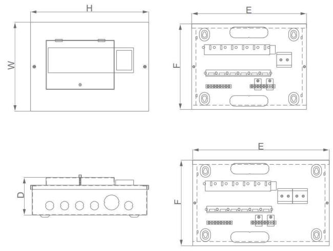 Single Phase 4-12way Plug-Intype Metal Enclosure Distribution Box Switch Box