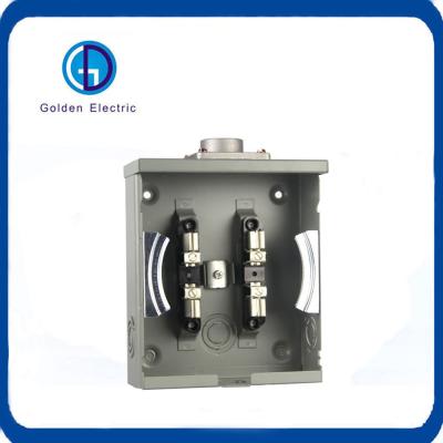 China 100A Aluminium Power Meter Enclosure IP55 Protection Square Meter Socket Box Enclosure for sale