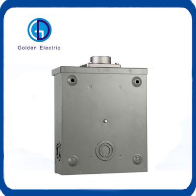 China 100A Aluminium Power Meter Enclosure IP55 Protection Square Meter Socket Box Enclosure for sale