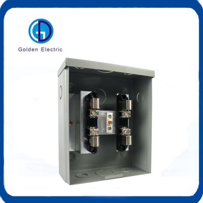 China 100A Aluminium Power Meter Enclosure IP55 Protection Square Meter Socket Box Enclosure for sale
