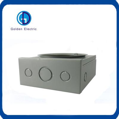 China 100A Aluminium Power Meter Enclosure IP55 Protection Square Meter Socket Box Enclosure for sale