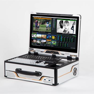 China 12 Channel Built-in Switcher Network Portable HD Video Recording And Broadcasting All In One Machine for sale