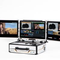 Quality 16G RAM 8K 2 Channel Live Streaming Broadcast Machine with 17.3 and 4.3 Inch Monitor for sale