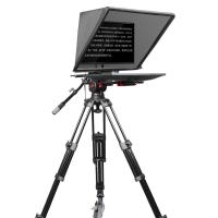 Quality 24 inch Studio Teleprompter with 300 Nit Monitor Brightness and Wire Remote Control for sale