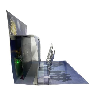 China Customized Graduation Pop-Up Musical LED 3D Cards with Paper Surface Finishing for sale