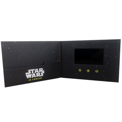 중국 4.3인치 LCD 비디오 브로셔 카드, 고용량 메모리 및 사용자 정의 가능한 버튼, WMA 음악 형식, 비즈니스 테마 판매용