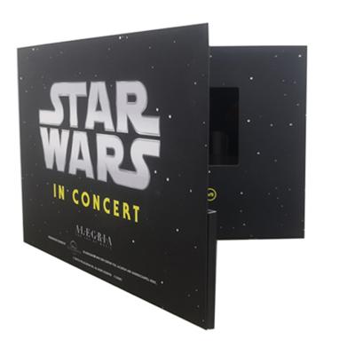 중국 4.3인치 LCD 비디오 브로셔 카드, 고용량 메모리 및 사용자 정의 가능한 버튼, WMA 음악 형식, 비즈니스 테마 판매용