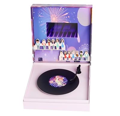 China Electronic Display LCD Screen Video Gift Box Customized Style 2 Color Print Method for sale