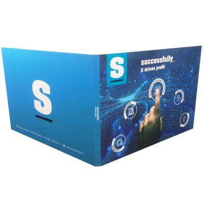 중국 메모리 용량 128MB-32GB LCD 비디오 브로셔 카드, 맞춤형 컬러 LCD 비디오 명함 판매용