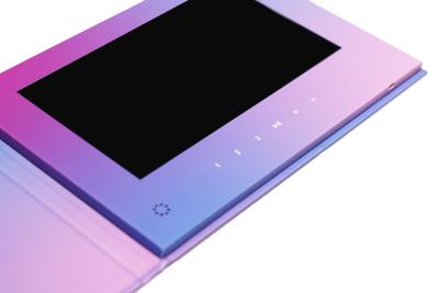 중국 10.1인치 LCD 비디오 브로셔 카드 128MB-32GB 메모리 판매용