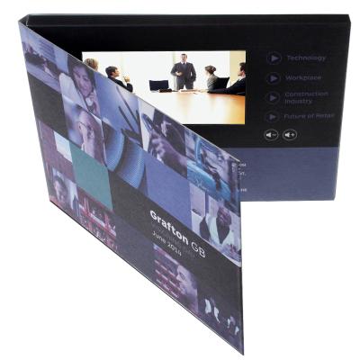 중국 8GB 메모리 3.6” LCD 비디오 명함 FLAC 오디오 형식을 포함한 완벽한 B2B 솔루션 판매용