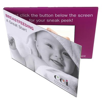 중국 GIF 이미지 형식 2GB 메모리 및 WMA 오디오 형식의 LCD 비디오 비지니스 카드 판매용