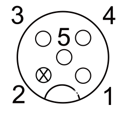 M12 Socket connector diagram