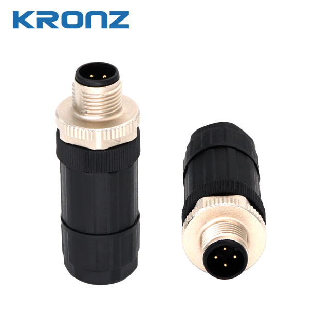 M12 5-pin circular connector with cable