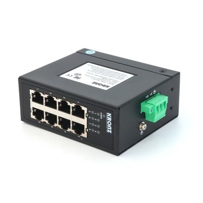 China 8 Port Unmanaged Industrial Ethernet Switches Full Duplex Half Duplex 100mbps for sale