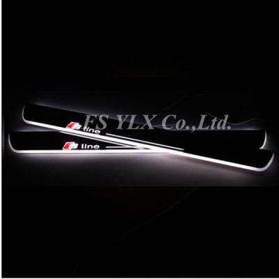 China For AUID LED moving door scuff light led door sill plate lights for AUDI A4L B9 A6L C7 A7 for sale