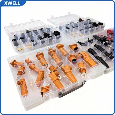 China High Voltage Connector 150A 200A 250A High-Voltage Energy Storage Connector for Battery Management Systems Lithium Battery (BMS) Copper Through-Wall Output Energy Storage Connector for sale