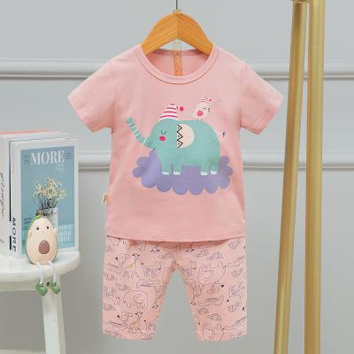 China Los pijamas/el Pj coreano de los niños de lujo del aire acondicionado del rosa fijaron por 1-12 años en venta