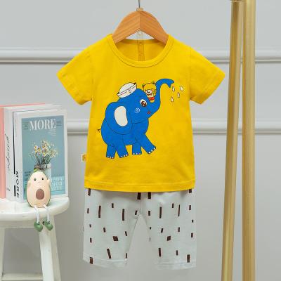 China El pijama corto de los niños del elefante de la marina de guerra fija la ropa interior amistosa el 140cm de la piel suave en venta