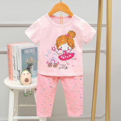 China Camisa de algodão dos ternos do sono das crianças da pele e Nightwear amigáveis do short para a altura de 135cm à venda