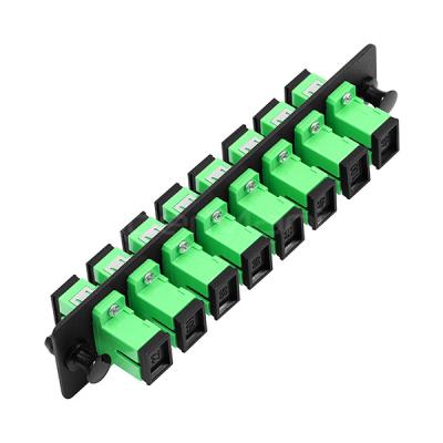 China Fiber Optic Patch Panel 8 Port Loaded W/8 SC Single Mode Or Multimode Adapter for sale