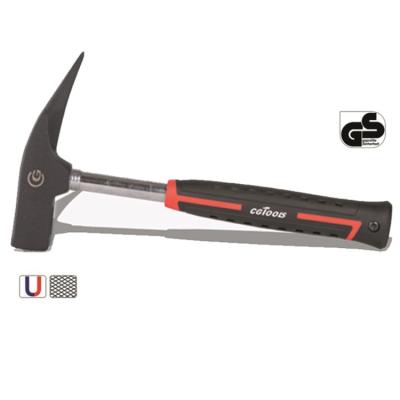 Mando de tubos de acero con cara fresada 600g Martillos para techos con garra única Martillos para techos con tejas de teja
