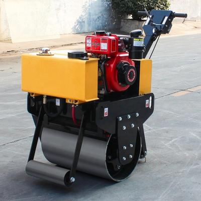 中国 330kg シングルドラムローラー ディーゼルガソリン バイブラータ 道路コンパクター アスファルト ミニローラー 販売のため