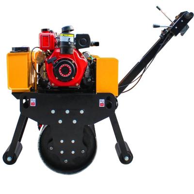Cina 11KW Walk Behind Mini 500Kg Single Drum Hand Asfalto Piccoli Rulli Tandem Compattatore in vendita