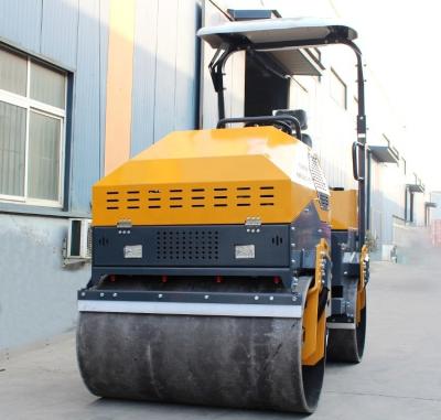 中国 425mm ドラム直径 3T 土壌圧縮用のダブルドラムロールコンパクター 販売のため