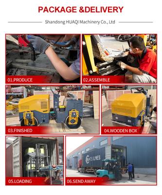Road Construction 0.5 Ton Vibratory Roller with and Hydraulic Station Drive