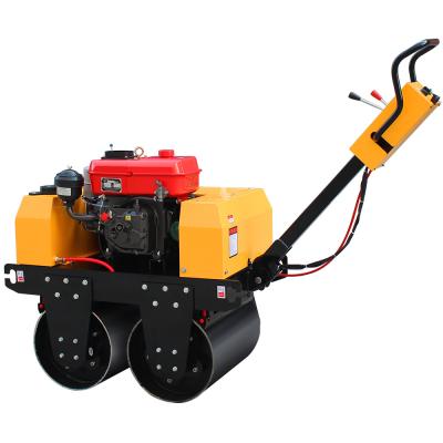 Cina 500 kg Mini asfalto vibratore stradale Roller Compactor Machine per camminare dietro doppio tamburo in vendita