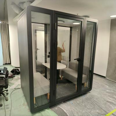 China Modular Meeting Pod with 35-45 dB Soundproofing and 5 Year Warranty for Office Privacy for sale