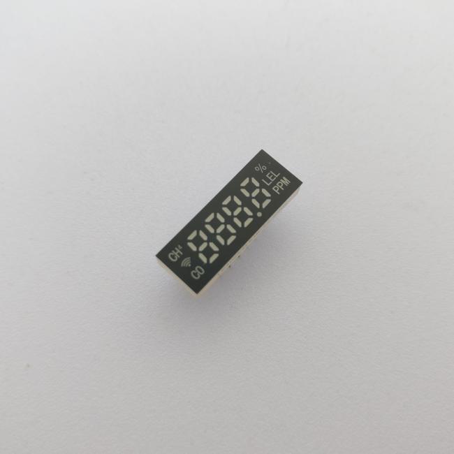 Red 4 Digit 7 Segment LED Display in operation