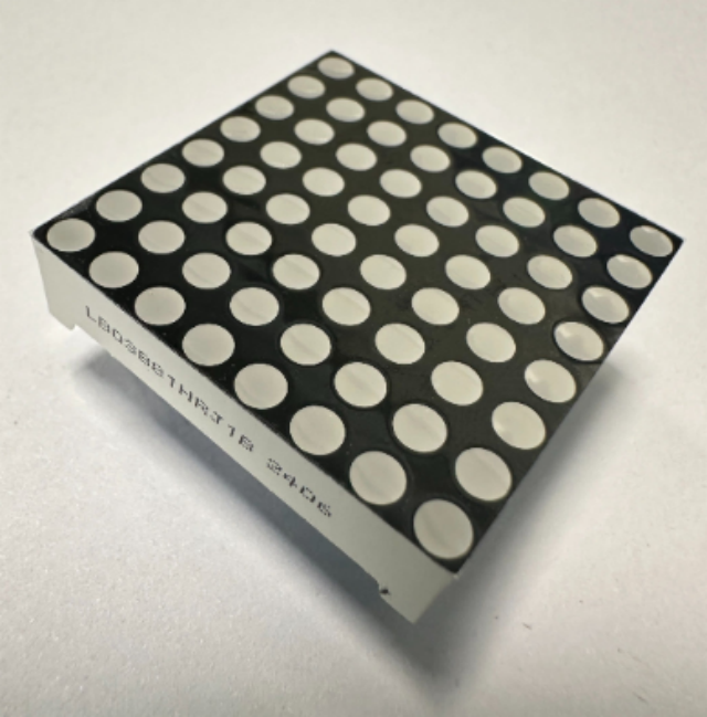 Close-up of LED dot matrix