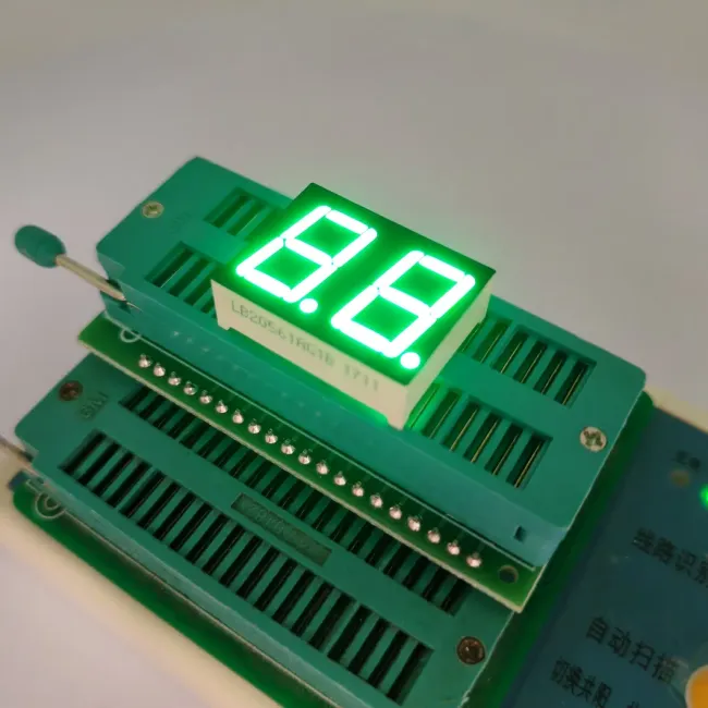 High-Visibility Green 7 Segment LED Display for Electronics Projects