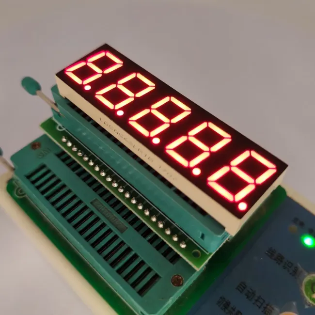 Red 5 Digit 7 Segment LED Display for Home Appliances