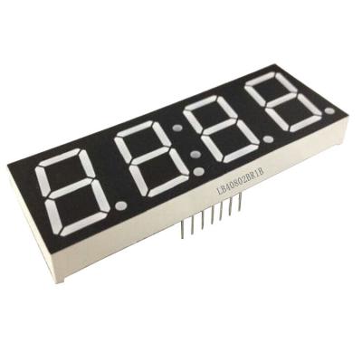 Chine Affichage d'horloge à LED à polarité cathodique commune avec cadre en aluminium en couleur gris/noir à vendre