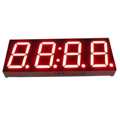 Chine Affichage d'horloge à LED à polarité cathodique commune avec cadre en aluminium en couleur gris/noir à vendre